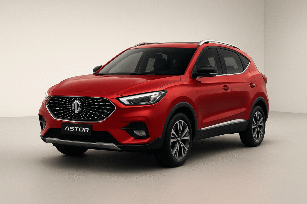 MG Astor Advanced Compact SUV in India 2025 - Crystal Mg Motor